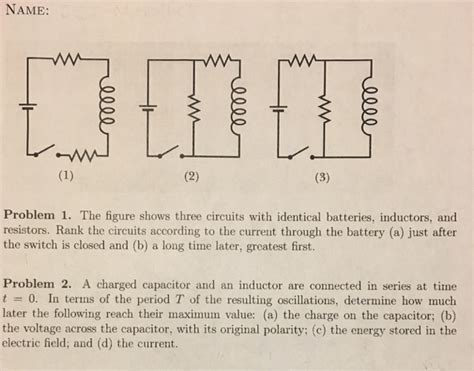 Solved The Figure Shows Three Circuits With Identical Bat