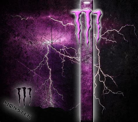 Monster Energy Logo Wallpaper Pink