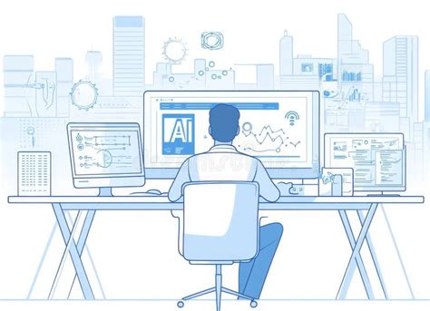 Illustration Of A Modern Abstract Concept By An Ai Research Scientist