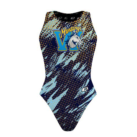 Walnut Mustangs Womens Waterpolo Swimsuit Classic Cut Q Team Store