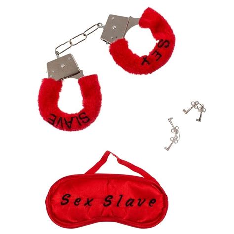 Set Catuse Si Masca Erotica Sexy Furry Rosu Emagro