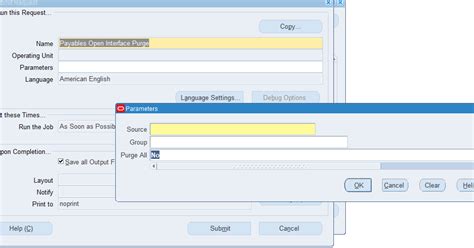 Oracle Applications Blog Purge Or Delete The Payables Interface In