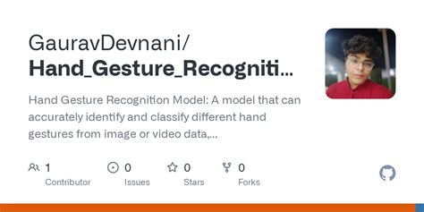 GitHub GauravDevnani Hand Gesture Recognition Model Hand Gesture
