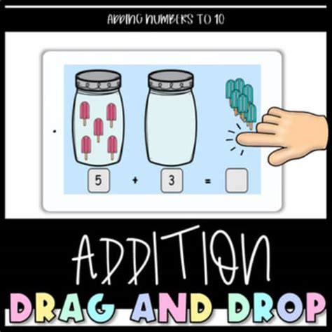Addition Drag And Drop Numbers To 10 By The Country Teacher Tpt