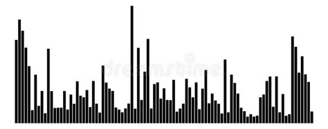 Audio Amplitude Digital Form Sound Record Shape Stock Vector Illustration Of Music