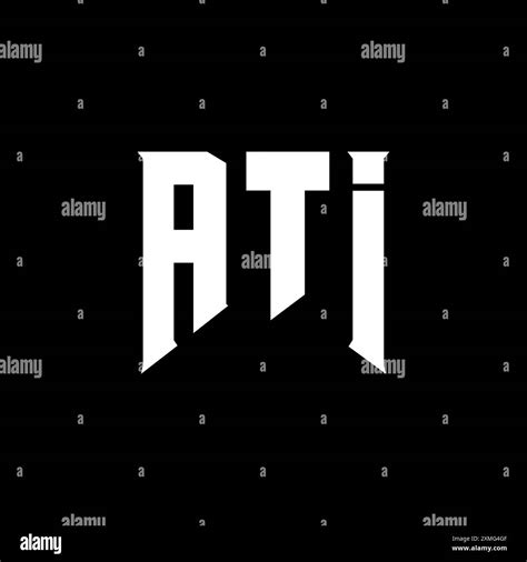 Ati Letter Logo Design For Technology Company Ati Logo Design Black