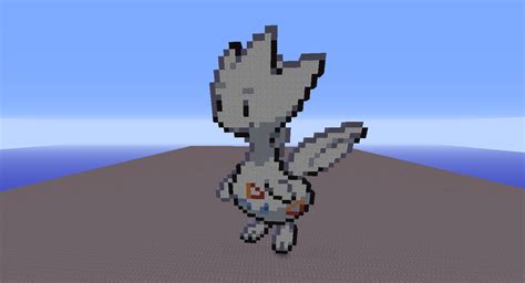 Pokemon Togetic Minecraft Pixel Art By Zephlotus On Deviantart