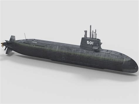 Soryu Class Submarine 3d Model By Finiask