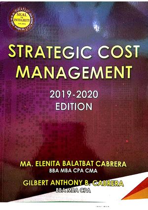 Chapter 11 SCM Answer KEYS EXERCISES AND PROBLEMS Strategic Cost