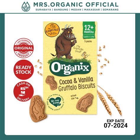 Jual Biskuit Organix Gruffalo Biscuits With Cocoa And Vanilla 5 Packs