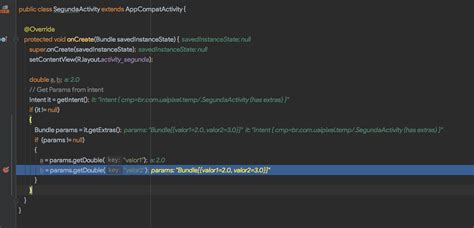Android Como Passar Variável Do Tipo Double Através Da Classe Bundle