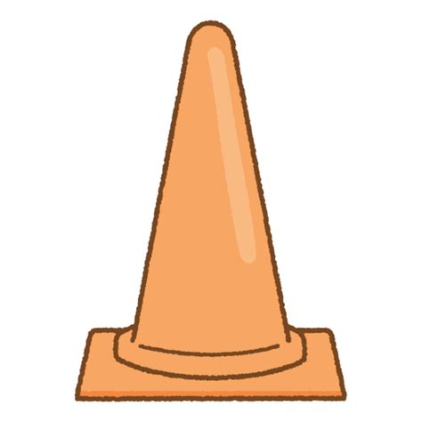 三角コーンのイラスト 商用OKの無料イラスト素材サイト ツカッテ