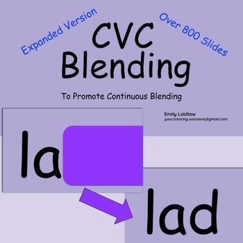 CVC Continuous Blending Slides Mega Pack By Emily Laidlaw TPT