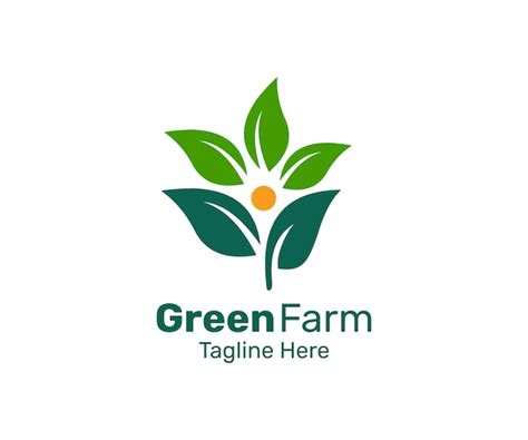 Premium Vector Green Nature Farm Logo Design Template