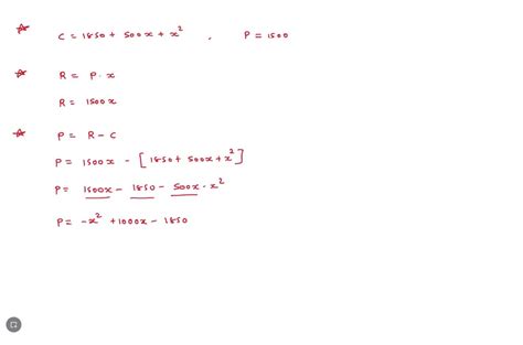 solved given the given cost function c a 2500 640 0 522 and