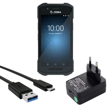 Pack Smartphone Zebra TC26 Cargador Cable USB C