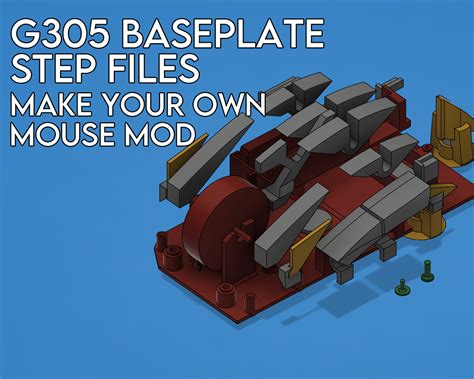 🆓 Logitech G305 Baseplate Components・free 3mf File For 3d Printing・cults