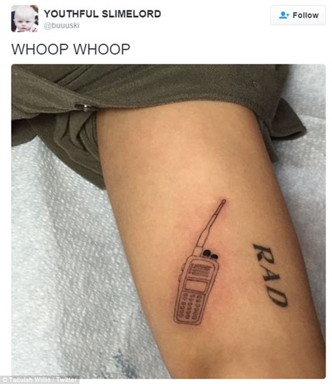 Tallulah Willis Shows Off New Walkie Talkie Tattoo On Inner Arm Daily