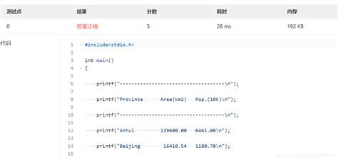 pta——表格输出 pta编程题3 1表格输出 csdn博客