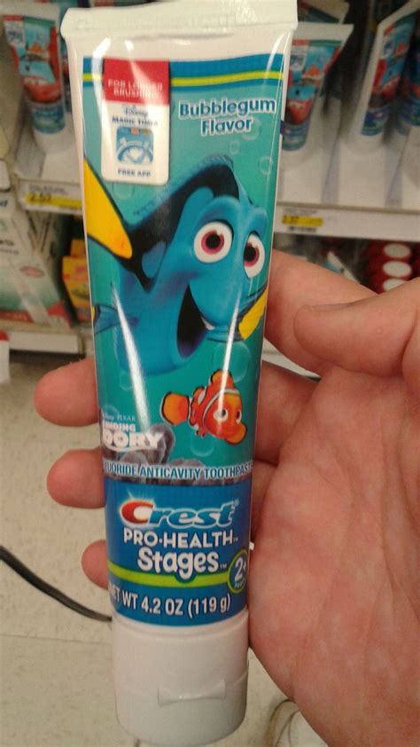 Crest Pro Health Stages Finding Dory Toothpaste Bubblegum Flavor