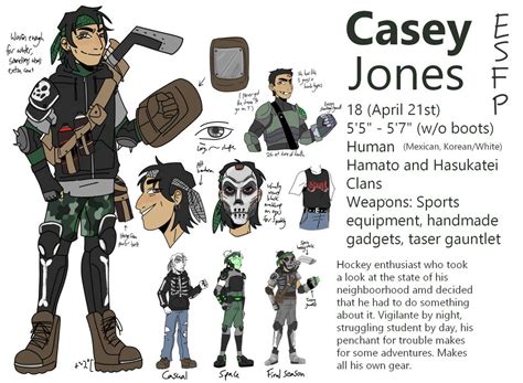 Casey Ref 1 Tmnt Au By Zepineappleze On Deviantart