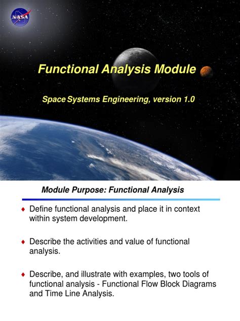 12 Functional Analysis Module V1 0 Systems Engineering Modular Programming