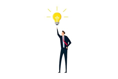 Premium Vector Business Idea Businessman Company Leader Got Solution