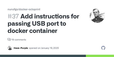 Add Instructions For Passing Usb Port To Docker Container · Issue 37