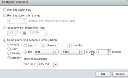 How To Schedule VMware Snapshot Via VSphere Scheduled Task