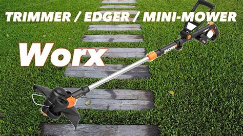 Worx Wg170 Gt 20v Grass Trimmeredgermini Mower Tech Tuesday Youtube