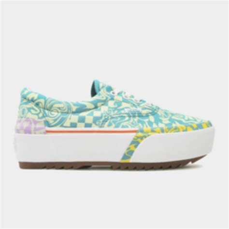 Vans Womens Era Stacked Green Sneaker Offer At Sportscene