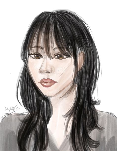 Practice Portrait That I Let Myself Have Fun With R Procreate