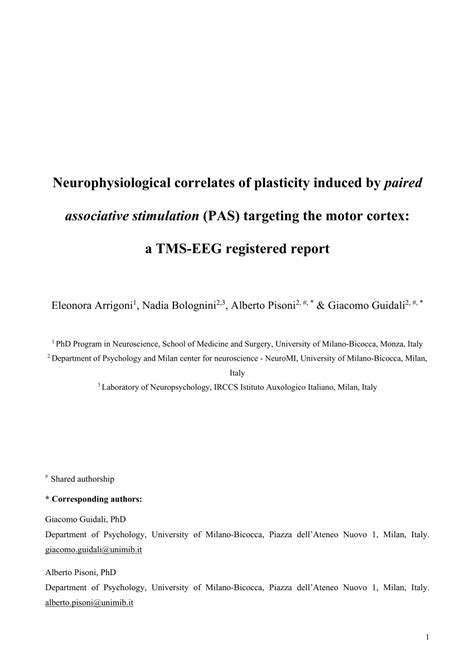 Pdf Can Tms Evoked Potentials Act As Biomarkers Of Long Term Potentiation Or Long Term