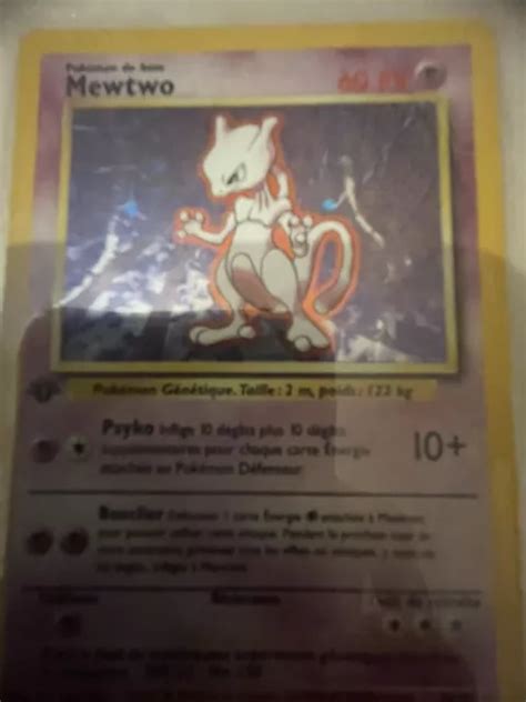 Carte PokÉmon Mewtwo 10102 Edition 1 Ed1 Set De Base Vf Fr Eur 16500