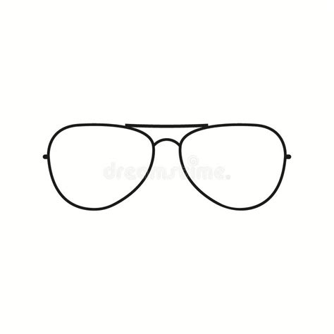 Eyeglasses Icon Simple Vector Image Stock Vector Illustration Of
