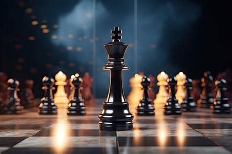 Premium Ai Image Chess Game Aggressive Move