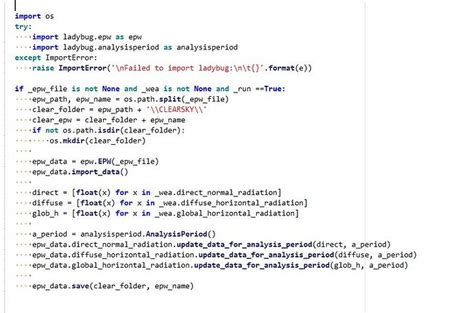 Import Epw Error Using Clear Sky Model Ladybug Tools Ladybug Tools