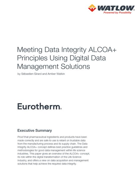 Wp Meeting Data Integrity Alcoa Principles Pdf Accuracy And Precision Computer Security