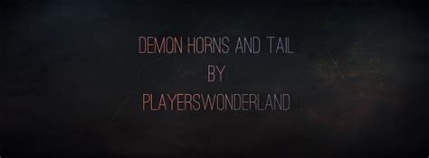 Pw Creations ☠️ Demon Horns And Tail ☠️ A New Set Of Horns