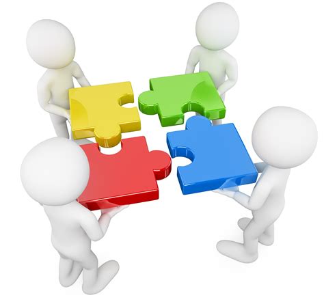 Человечки с пазлами для презентации Zefirka Club фото и картинки