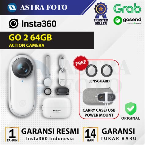 Jual INSTA360 GO 2 64GB Action Camera GO2 64gb Garansi Resmi New Version Shopee Indonesia