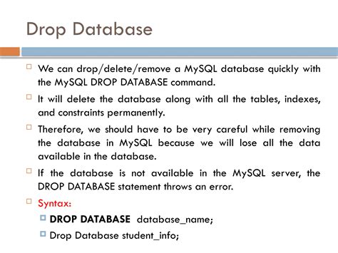 SQL Data Definition Language DDL Command PPT
