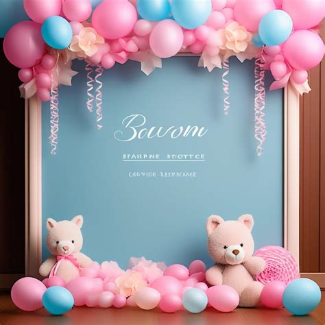 Premium Photo Sweet Beginnings Baby Shower Graphic Frame