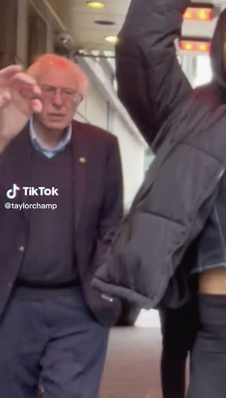 Bernie Sanders Walked Into A Womans Tiktok And Reacted Exactly How You
