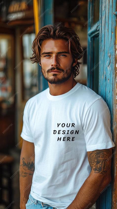White Blank Tshirt Mockup Premium Ai Generated Psd