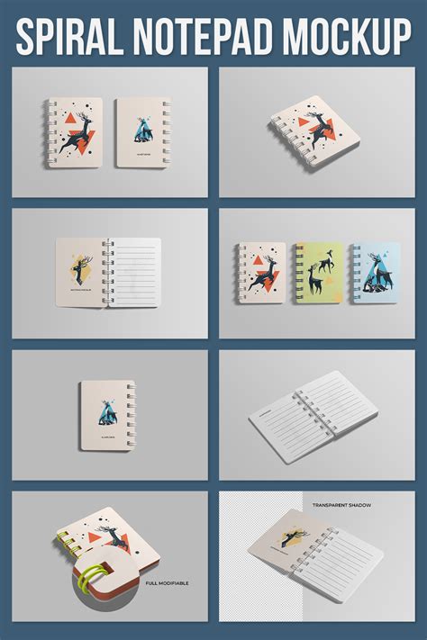 Spiral Notepad Mockup Masterbundles