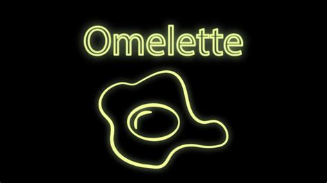 Omelette Icon Elements Of Web In Neon Style Icons Simple Icon For