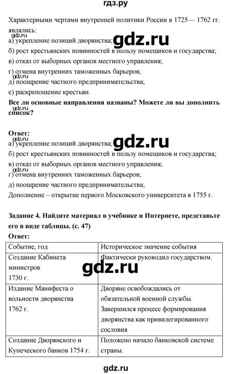 ГДЗ параграфы 15 история 8 класс рабочая тетрадь История России ...