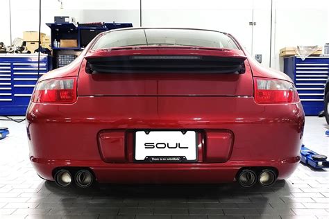 Soul Performance Muffler Bypass Pipes With Carbon Fiber Tips For Porsche Carrera