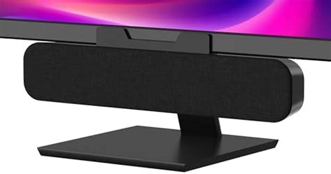 Amazon Com Lenovo ThinkVision MS Sound Bar Speaker W RMS Black Hz To KHz USB
